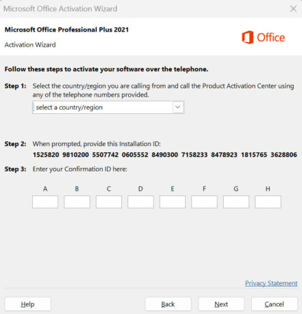 Get Confirmation ID (GetCID) for Office 2021,2019,2016 & Windows 11,10 ...